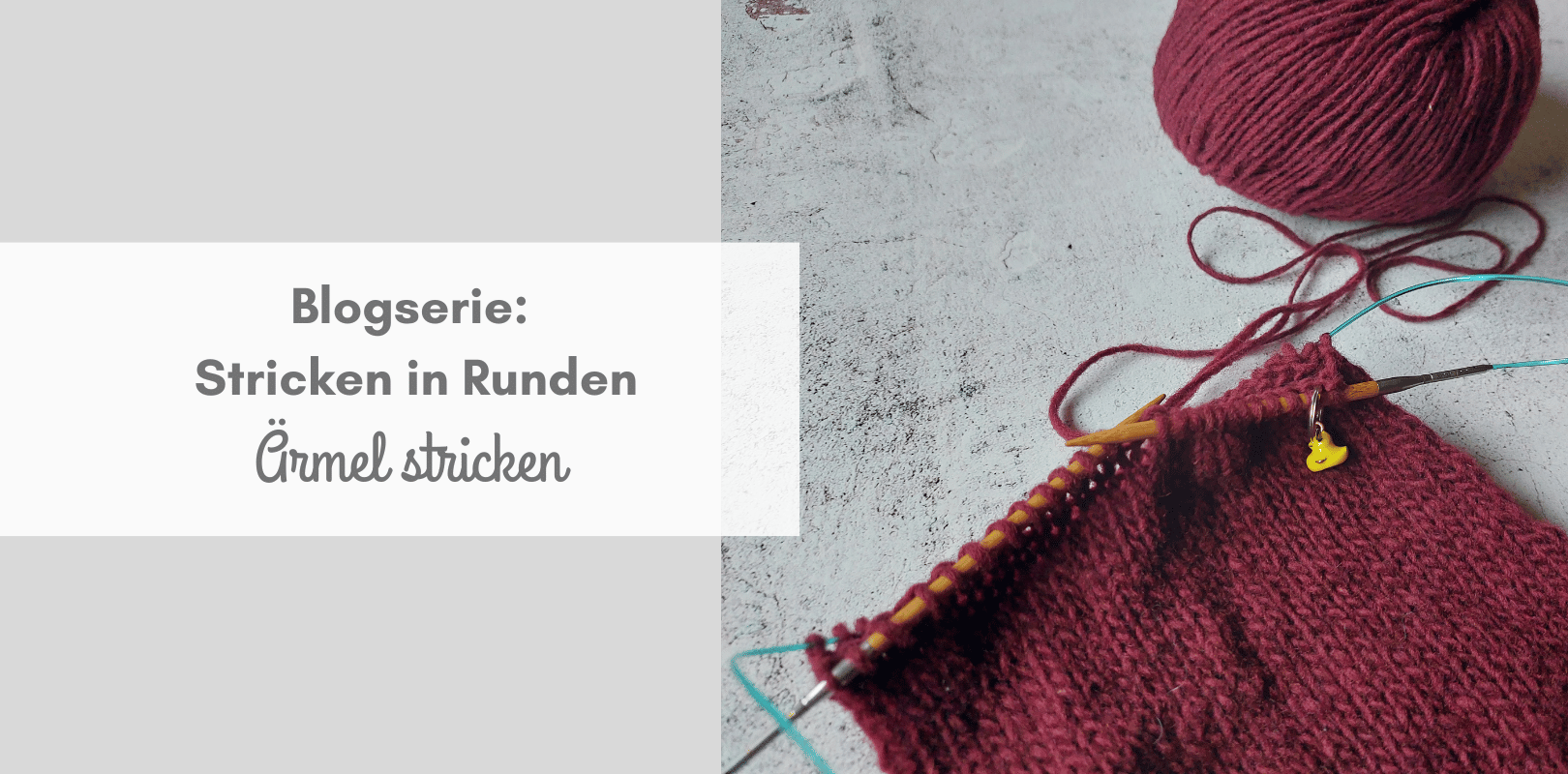 Stricken in Runden Teil 2: Ärmel stricken - FrauSonnenburg - Stricken ...