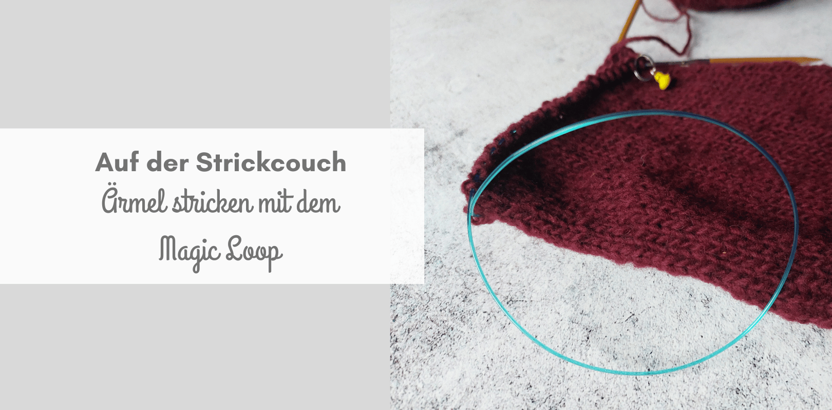 Ärmel stricken mit dem Magic Loop - FrauSonnenburg - Stricken - Nähen ...
